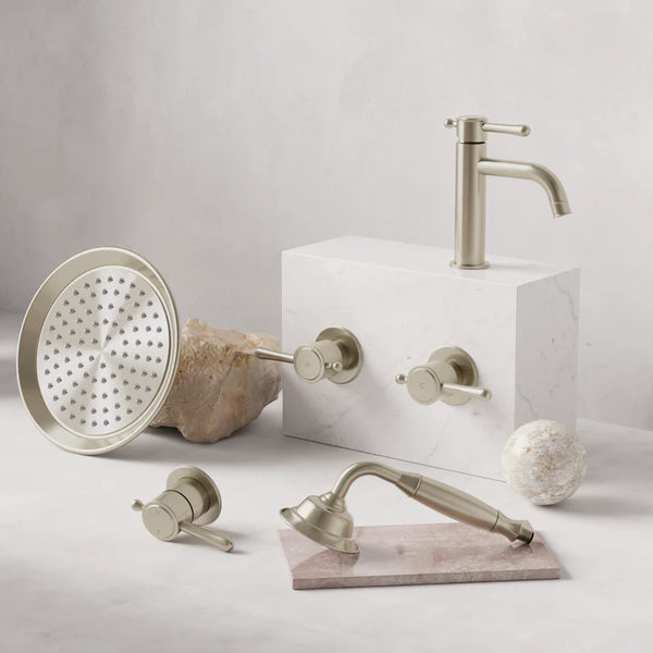 Harrington Quarter Turn Wall Tap Set - Kalessi Bathroom & Tiles